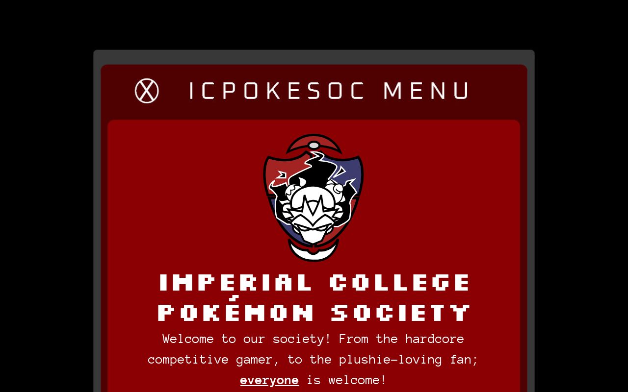 Imperial College Pokémon Society Title Screen